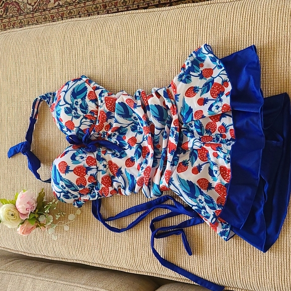 Swim | Retro Pin Up Skirted Swimdress | Poshmark